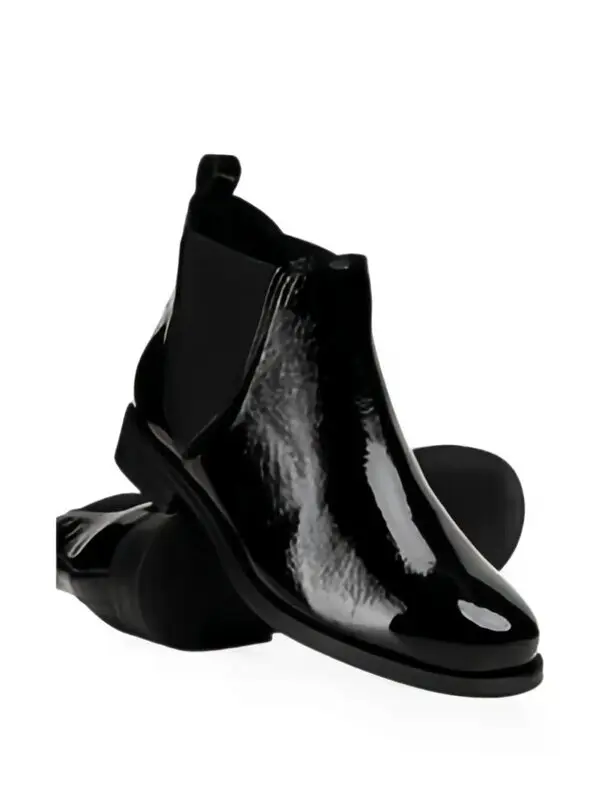 Christian Lacroix Patent-finish Chelsea Boots
