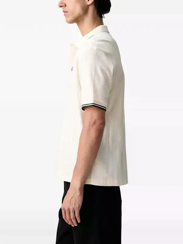 Fred Perry Laurel Wreath Ribbed-knit Shirt