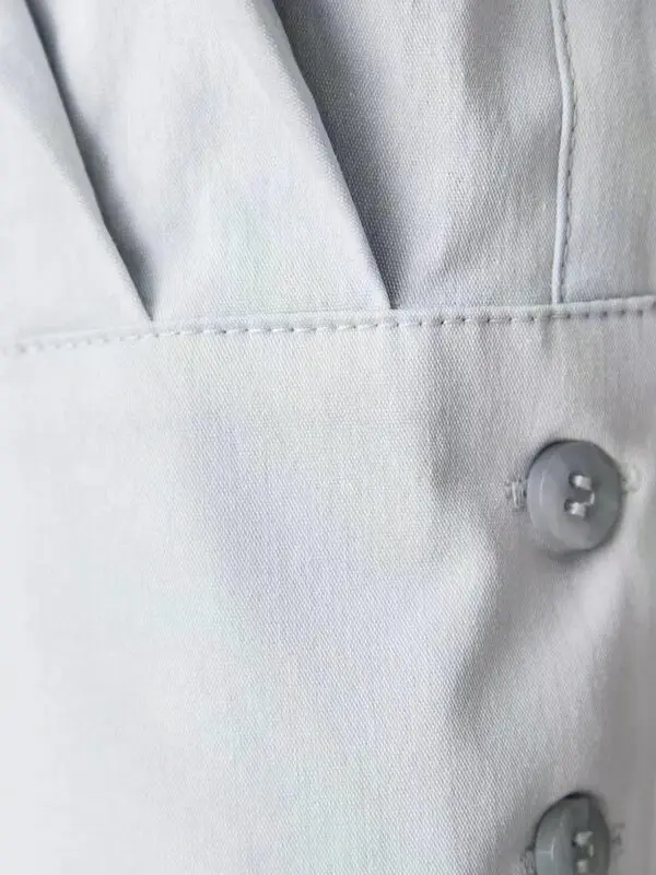 Sisley Pleated Long-sleeve Shirt