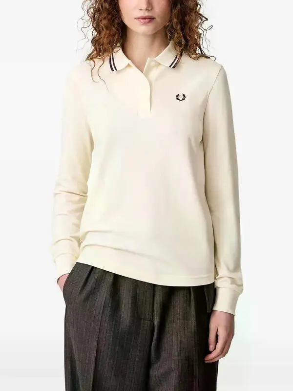 Fred Perry Twin Tipped Long-sleeve Polo Shirt