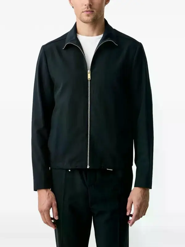 Sisley Zip-up Collar Jacket - Black