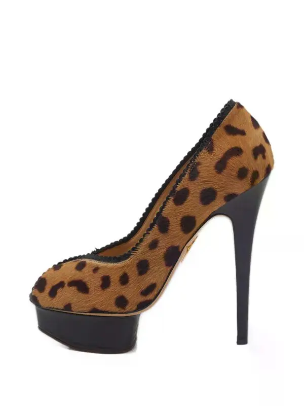 CHARLOTTE OLYMPIA Dolly Leopard-print Platform Pumps