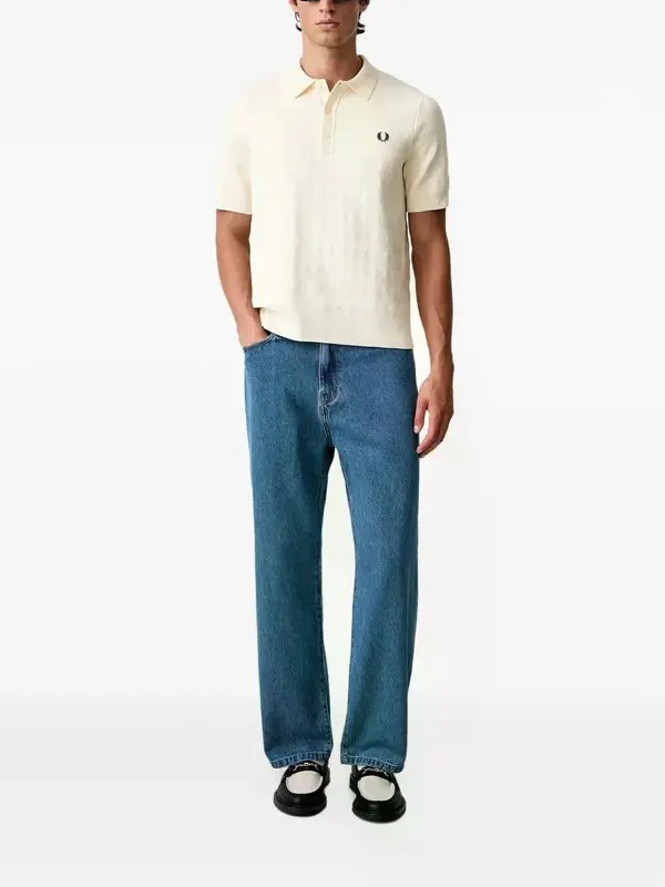 Fred Perry Argyle-knit Polo Shirt