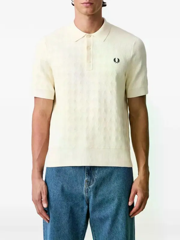 Fred Perry Argyle-knit Polo Shirt