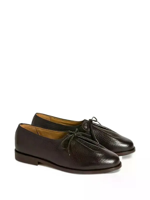 JACQUES SOLOVIÈRE PARIS Fringe-detail Grain-leather Loafers - Brown