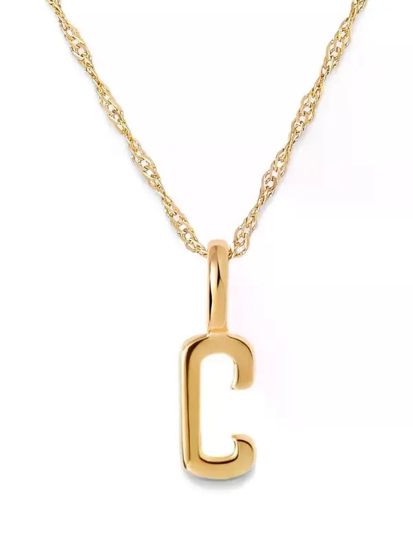 EDGE OF EMBER Mini Initial Necklace - Gold