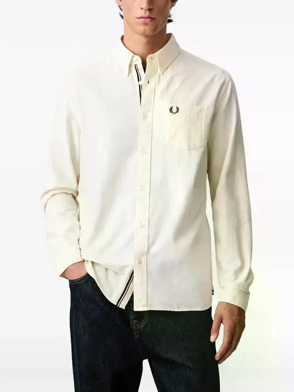 Fred Perry Oxford Logo-embroidered Button-down Shirt
