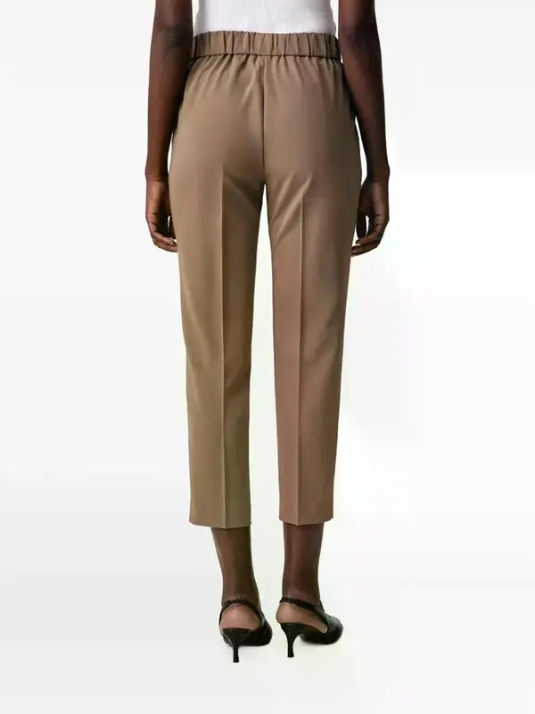 Sisley Pleated Cropped Trousers