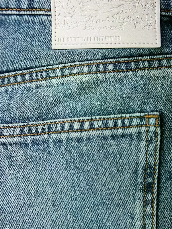 Sisley Pressed-crease Denim Shorts
