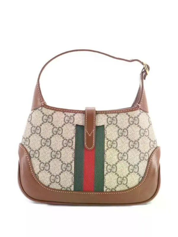 Gucci Jackie 1961 Gg Coated Canvas Mini Hobo Bag