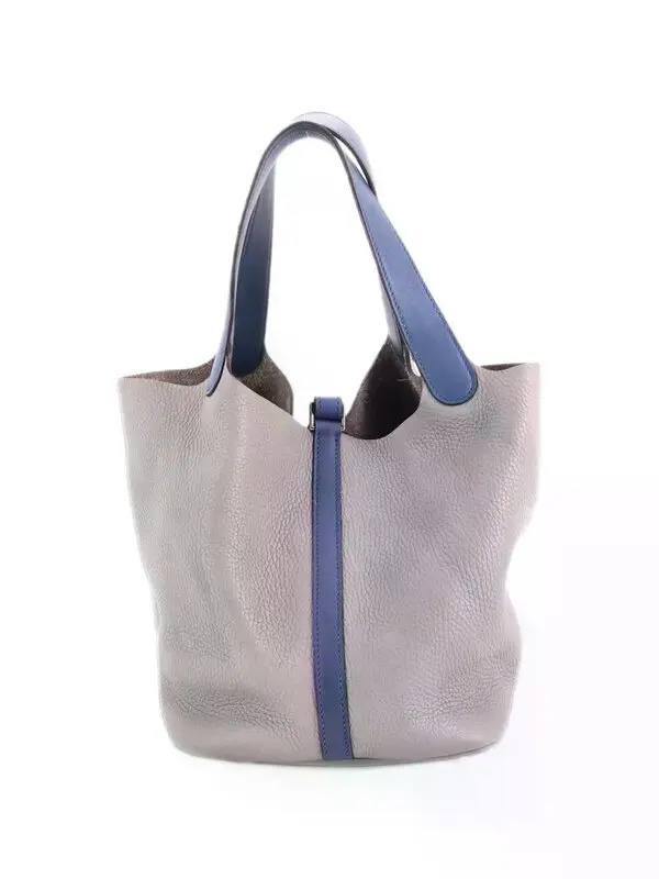 Hermès Bicolor Picotin Lock Bag Clemence With Swift Mm Bucket Bag - Blue