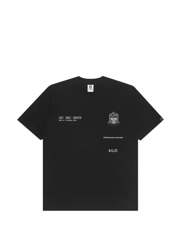 AAPE BY *A BATHING APE X Sebastian Schwamm Graphic-print T-shirt - Black