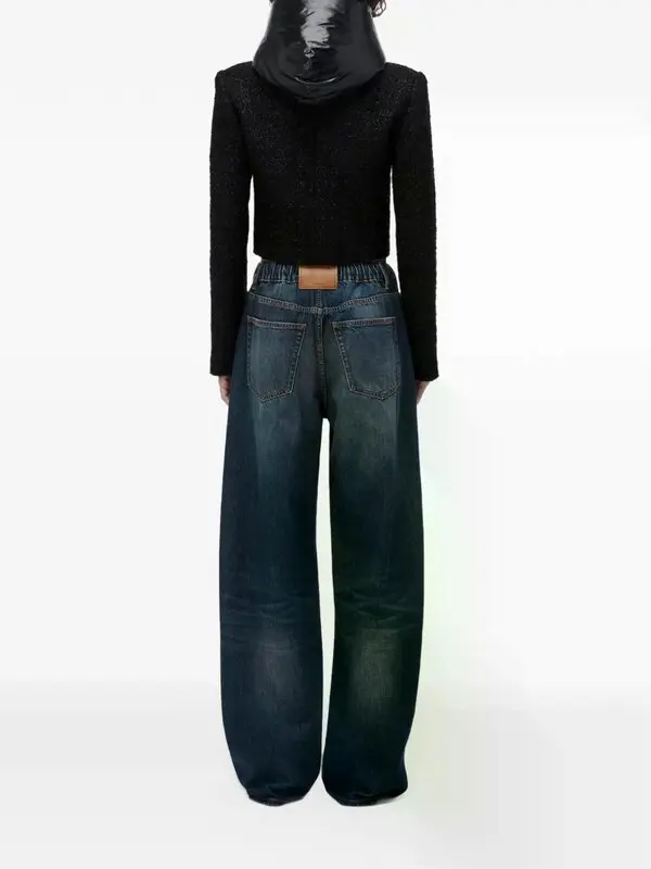 Alexander Wang Rhinestone-drawcord Balloon Jeans