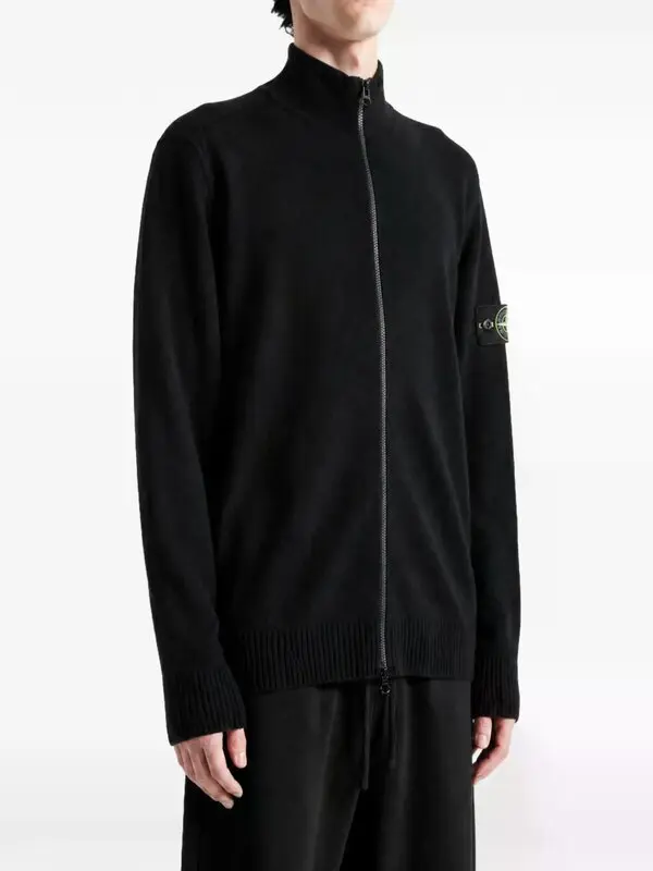 Stone Island Logo-patch Zip-up Cardigan