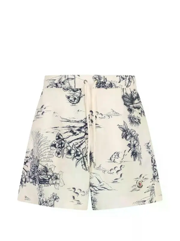 Moncler Logo-patch Swim Shorts