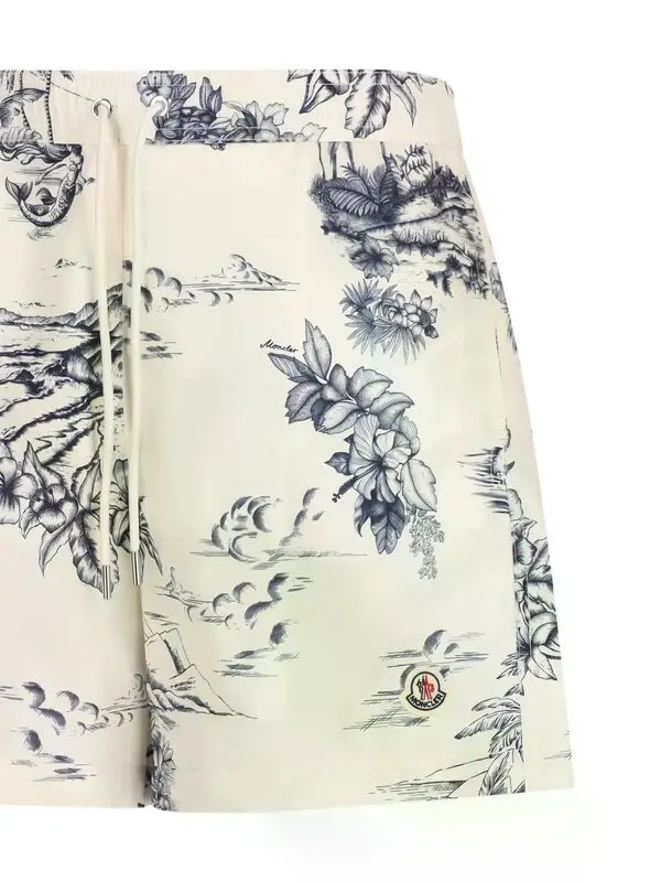 Moncler Logo-patch Swim Shorts
