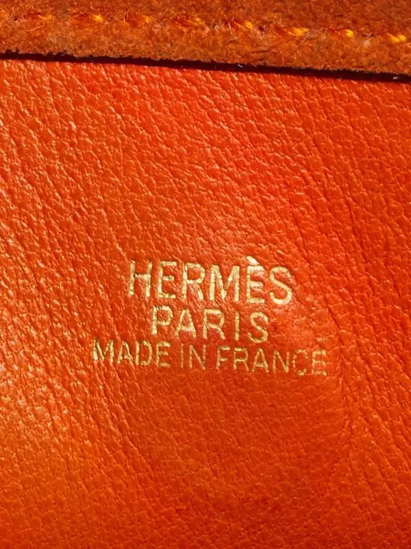 Hermès 2004 Tpm Evelyne Suede Crossbody Bag - Orange