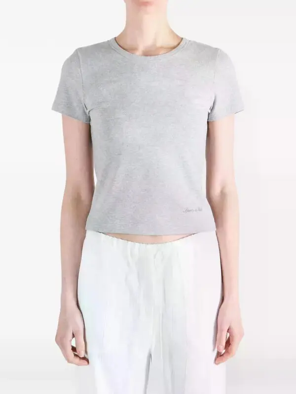 Sporty & Rich Vanessa Logo-embroidered T-shirt