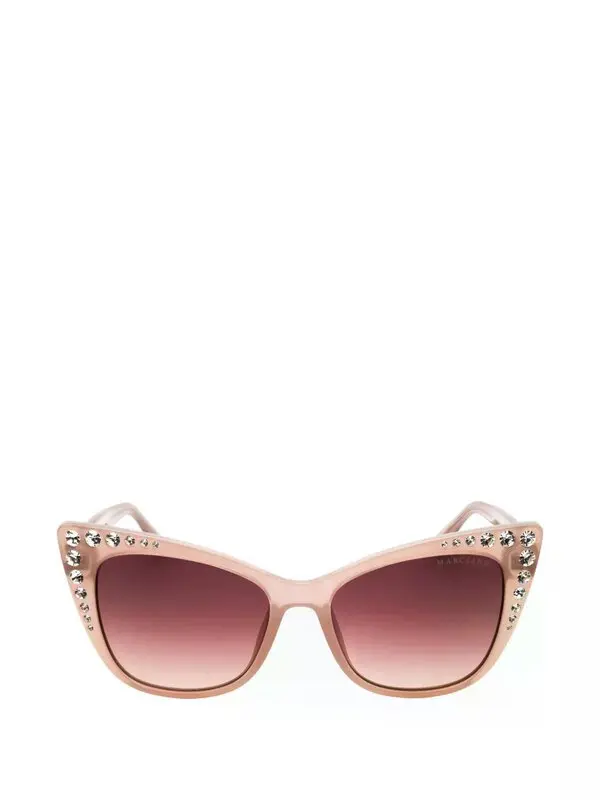 MARCIANO Crystal-embellished Cat-eye Sunglasses - Neutrals