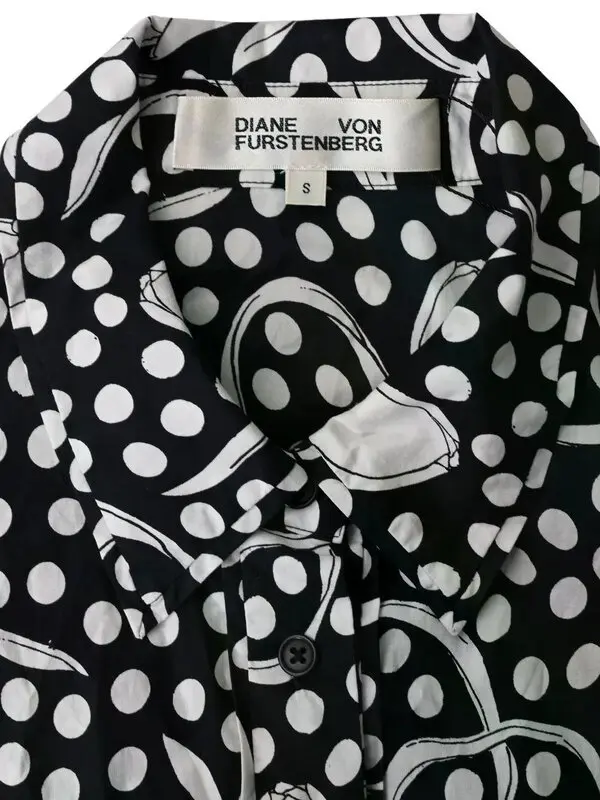 Diane Von Furstenberg Printed Tiered Shirt Dress