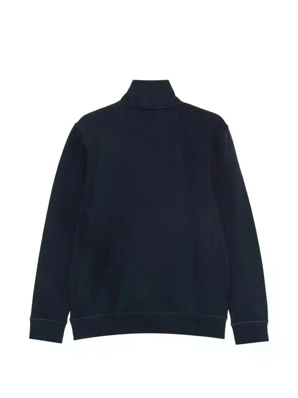 BOSS Quarter-zip Logo-patch Sweater
