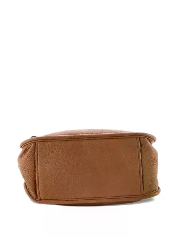 Prada Logo Strap Vitello Daino Medium Crossbody Bag - Brown