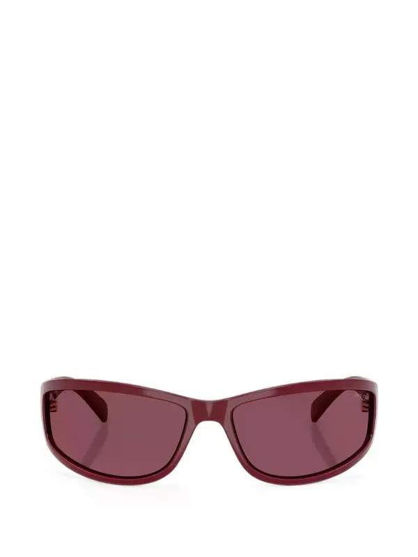 Miu Miu Rectangle-frame Sunglasses - Red