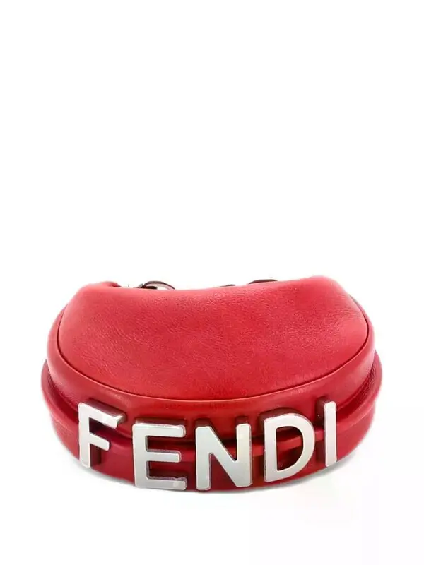 Fendi Fendigraphy Bag Leather Nano Hobo Bag