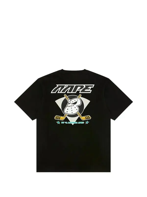 AAPE BY *A BATHING APE Moonface Logo-print T-shirt