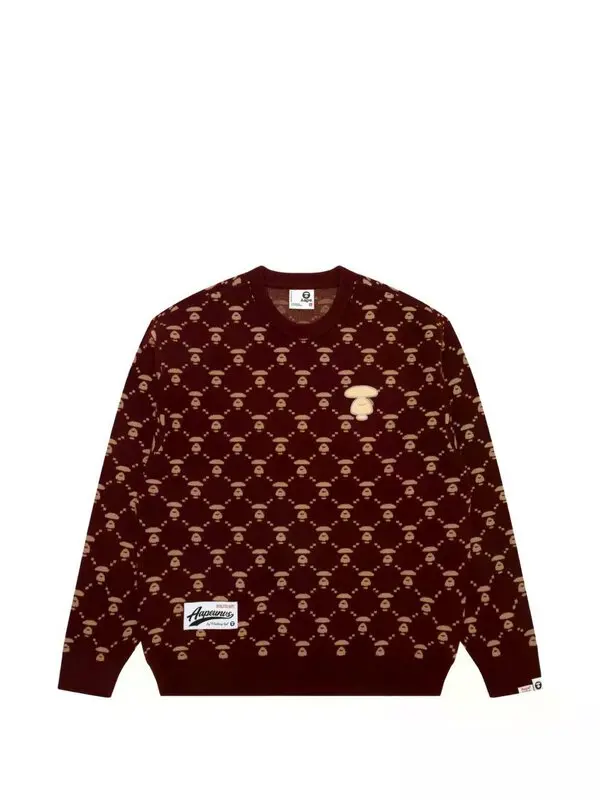 AAPE BY *A BATHING APE Moonface Logo-patch Sweater