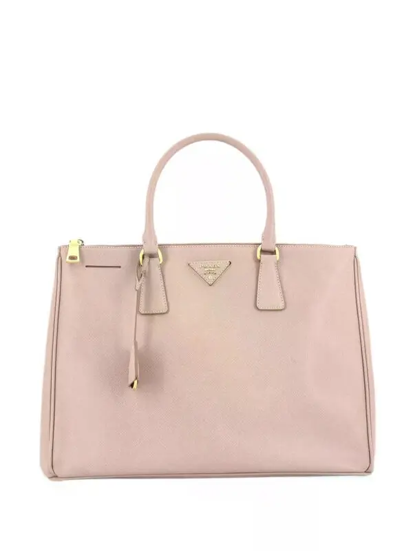 Prada Double Zip Lux Saffiano Leather Large Tote Bag