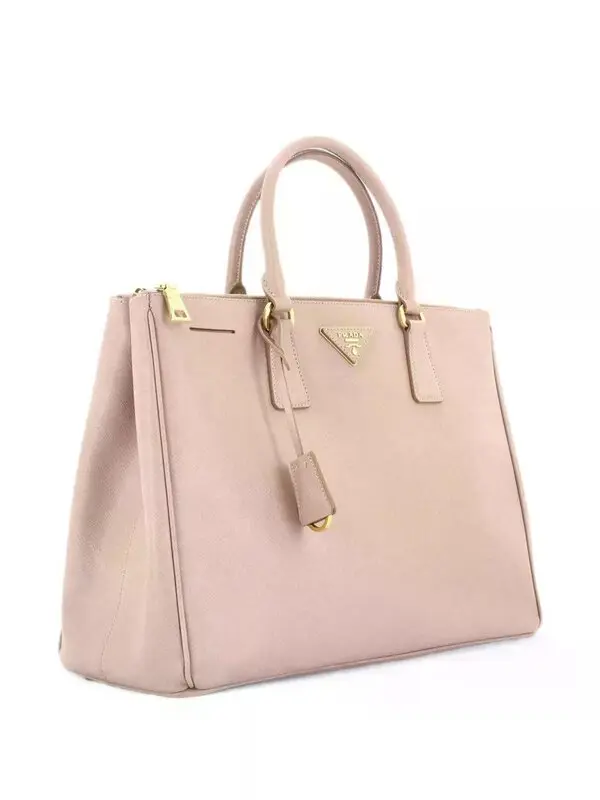 Prada Double Zip Lux Saffiano Leather Large Tote Bag