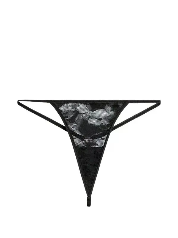 DIESEL® Thong In Camo Lace - Black