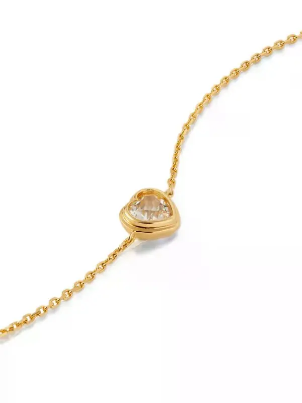 EDGE OF EMBER Heart White Sapphire Bracelet