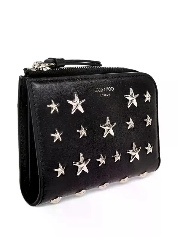 JIMMY CHOO Star-studded Leather Wallet