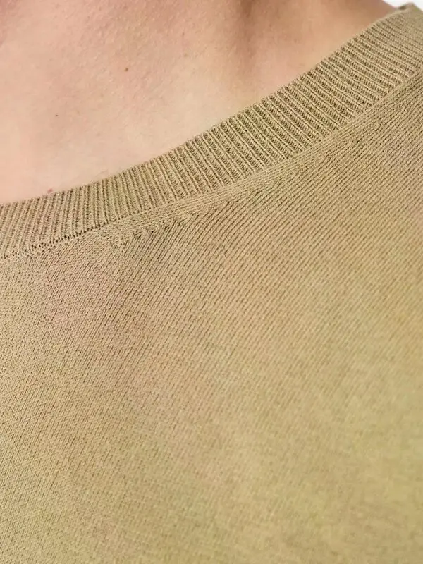 Sisley Fine-knit Crew-neck Sweater