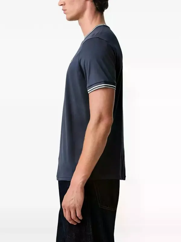Fred Perry Embroidered-logo Tipped T-shirt