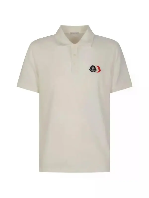 Moncler Logo-patch Cotton Piquet Polo Shirt