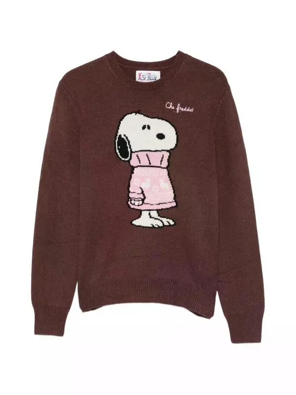 MC2 SAINT BARTH Snoopy-intarsia Crew-neck Sweater