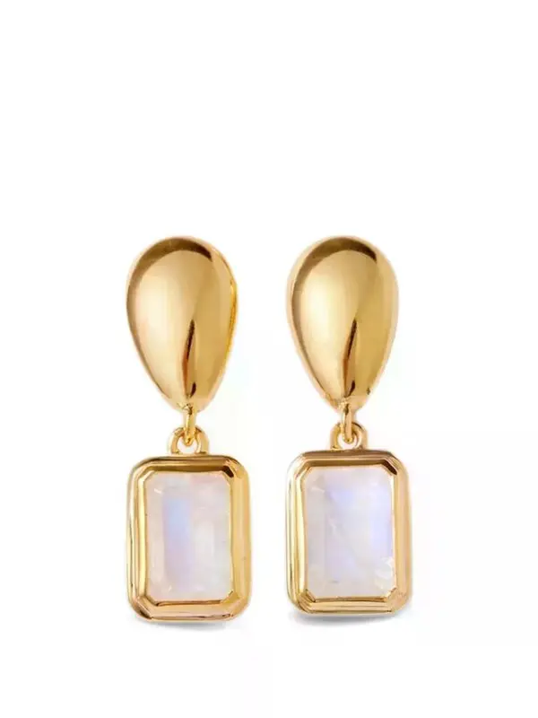 EDGE OF EMBER Pebble Birthstone Drop Earrings
