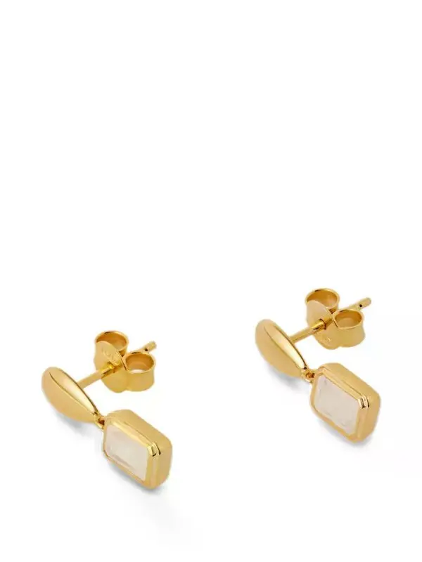 EDGE OF EMBER Pebble Birthstone Drop Earrings