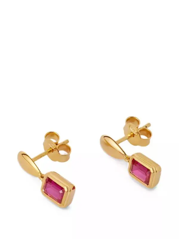 EDGE OF EMBER Pebble Birthstone Drop Earrings