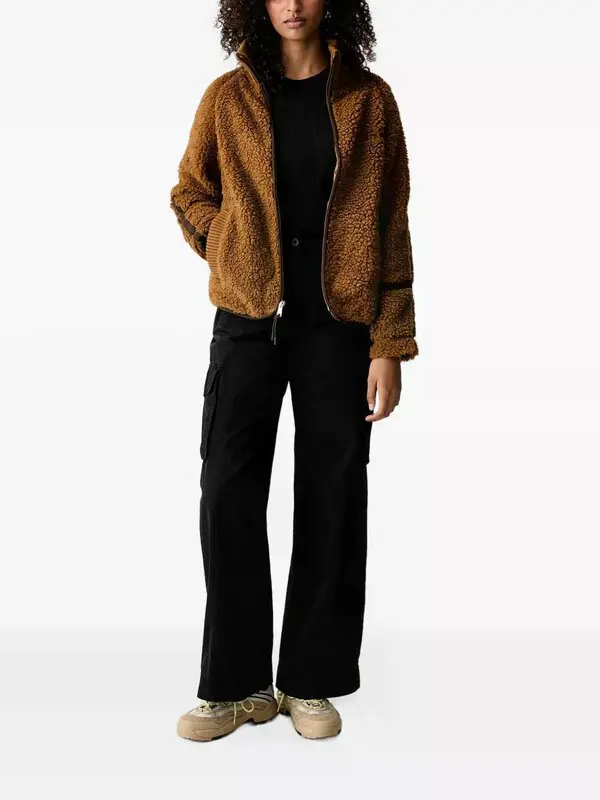 NAPAPIJRI Fleece-texture Zip-up Jacket