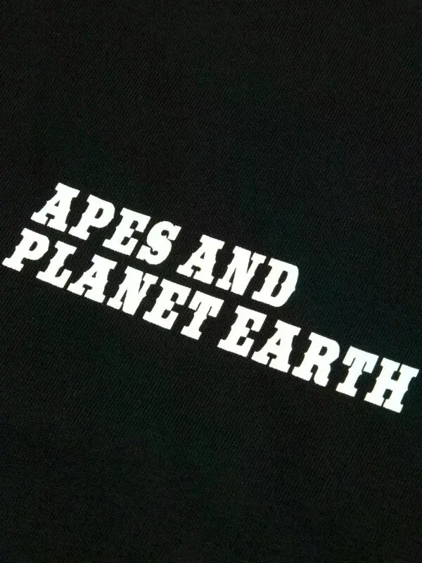 AAPE BY *A BATHING APE Moonface-logo T-shirt - Black