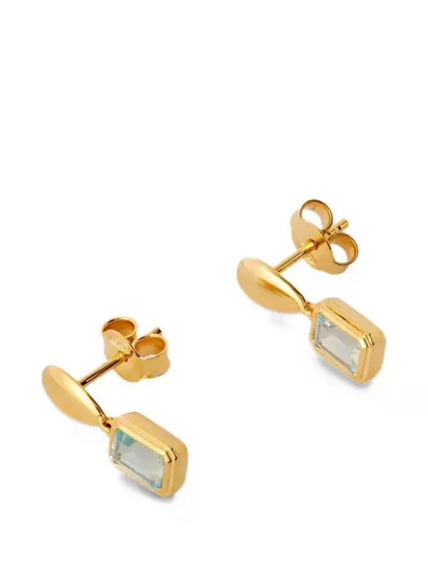 EDGE OF EMBER Pebble Birthstone Drop Earrings