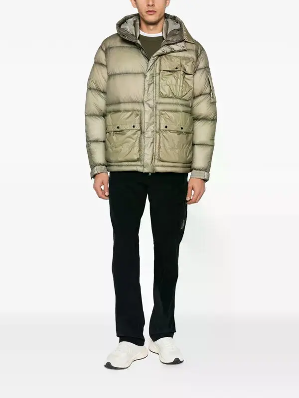 C.P. COMPANY D.d. Shell Quilted Hooded Jacket - Neutrals