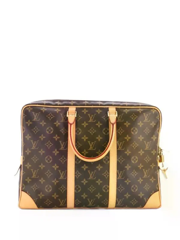 LOUIS VUITTON Porte-documents Voyage Briefcase Monogram Canvas Business Bag
