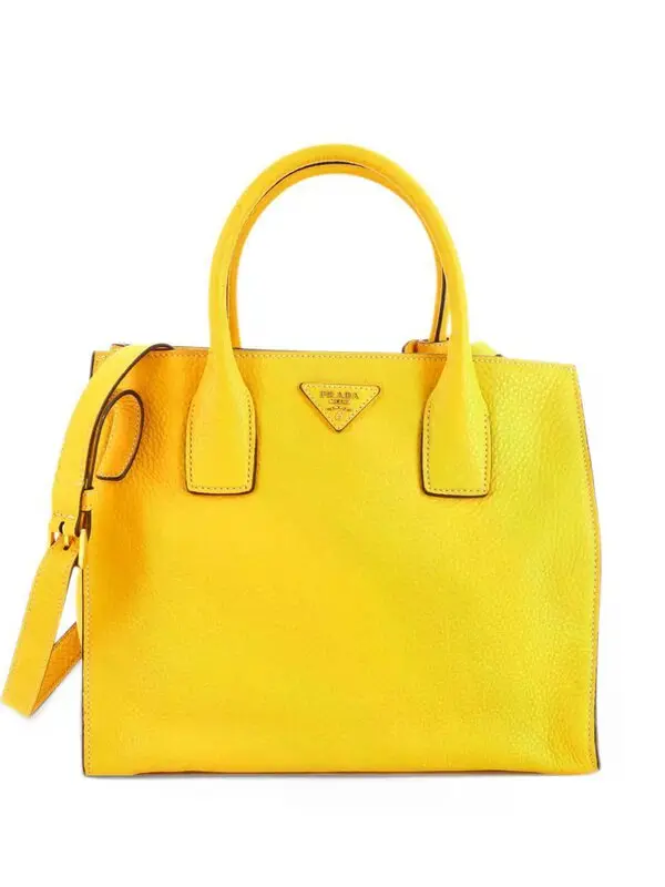 Prada Convertible Open Shopping Vitello Daino Medium Tote Bag