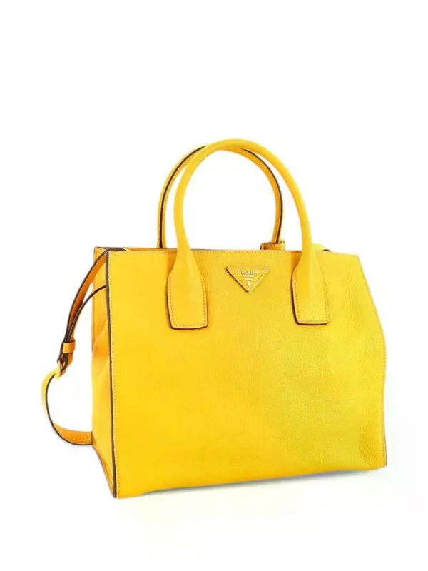 Prada Convertible Open Shopping Vitello Daino Medium Tote Bag