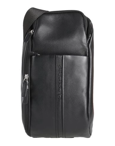 PIQUADRO Cross-body Bag Cow Leather, Eva Nylon, Polyester, Metal - Black